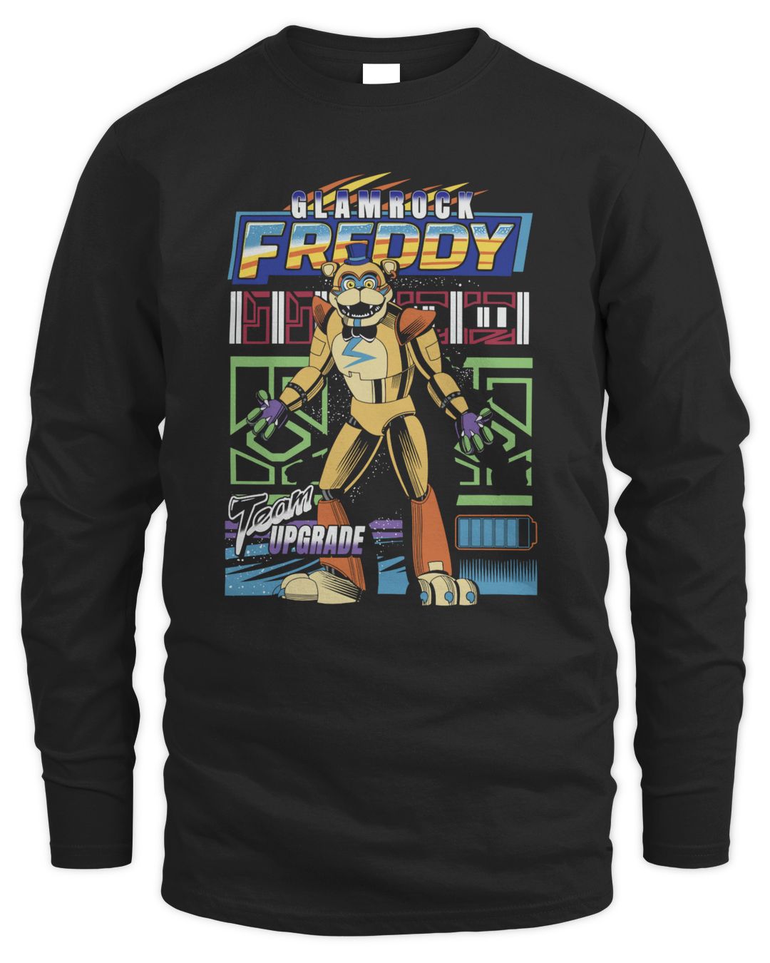 Five Nights At Freddys Upgraded Glam Rock Freddy Long Sleeve