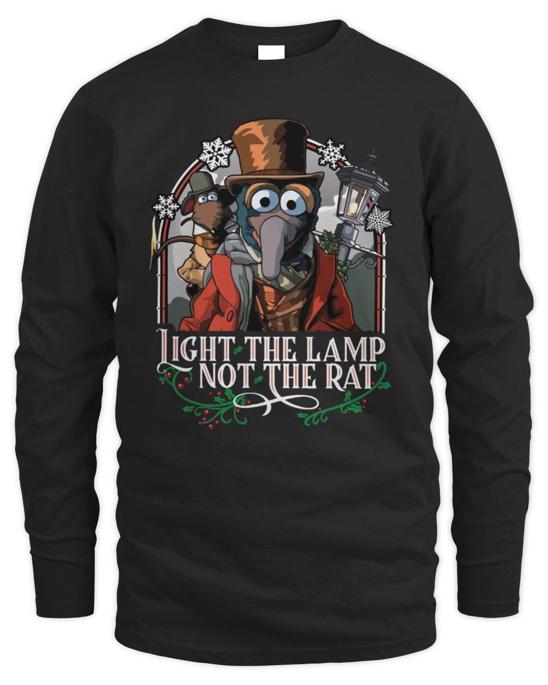 Muppet Christmas Carol Light The Lamp Not The Rat Geek Long Sleeve T-Shirt