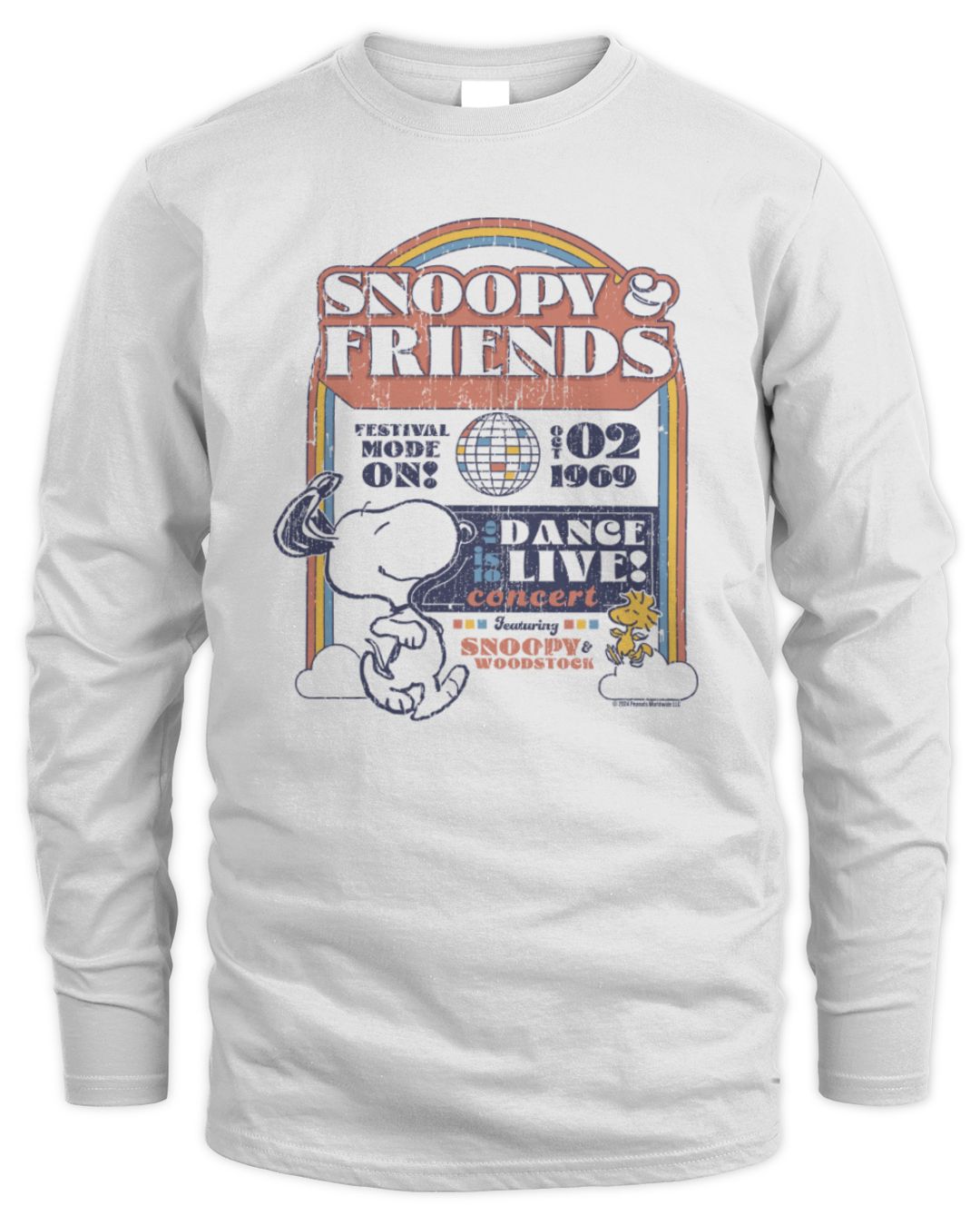 Peanuts Merch Peanuts Snoopy & Friends Dance Live Long Sleeve T-Shirt