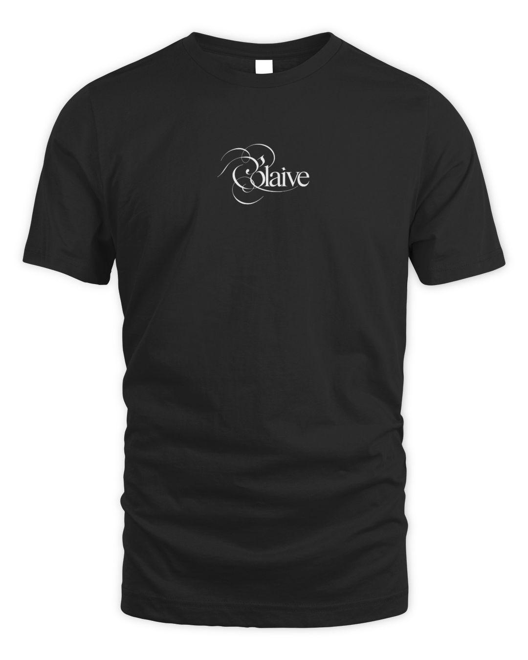 Glaive Merch Black Logo Black Tshirt