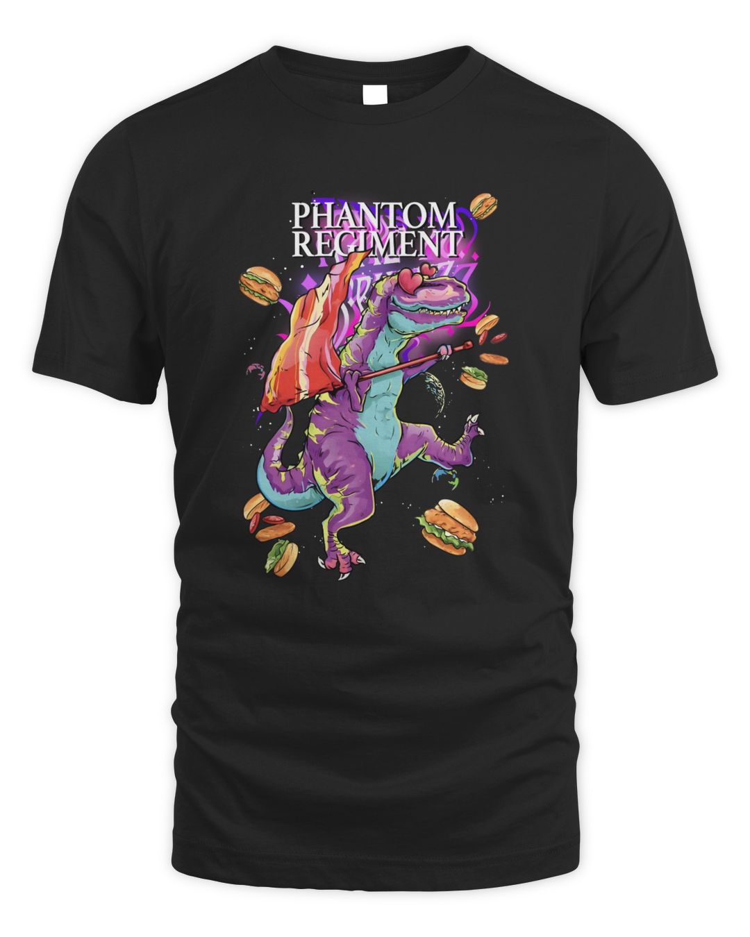 Phantom Regiment Merch Flag Dino In Space Tee Shirt