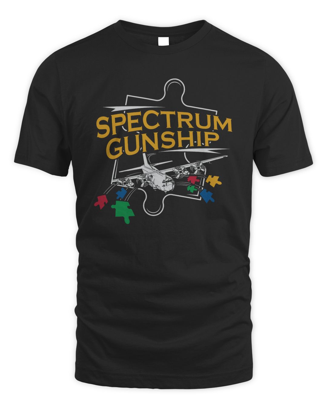 Unsubscribe Podcast Merch Spectrum Gunship T-Shirt