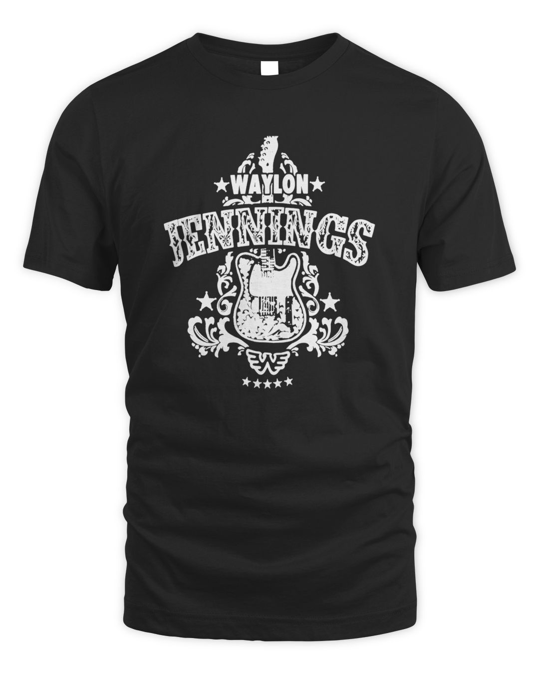 Waylon Jennings Merch Waylon Jennings Telecaster T-Shirt