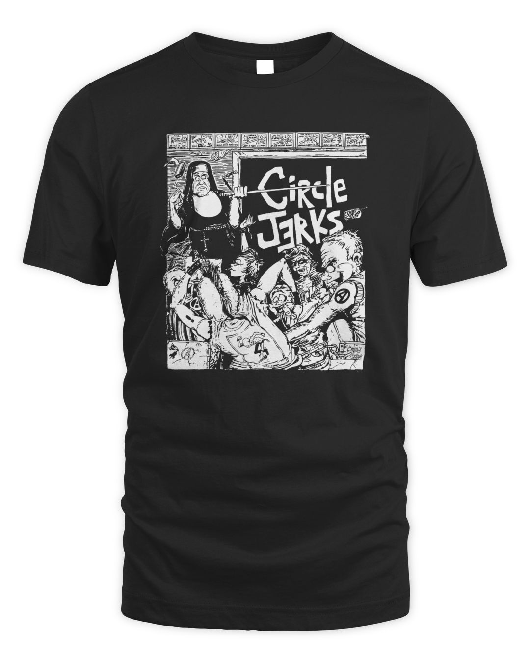 Circle Jerks Merch Classroom T-Shirt Black