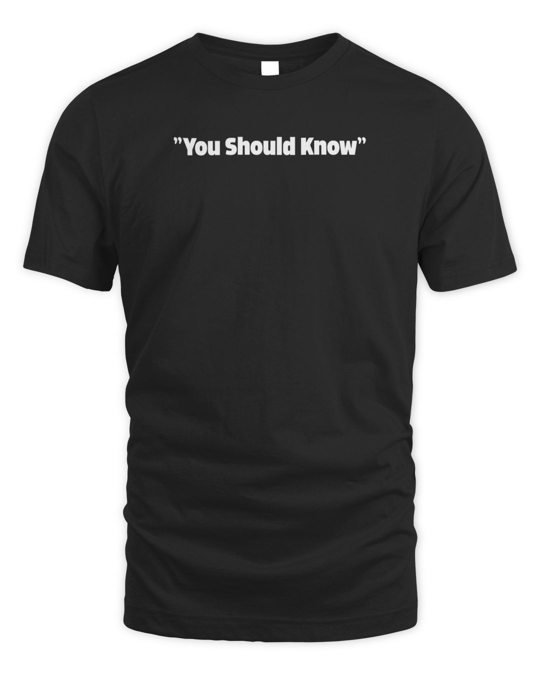 You Should Know Podcast Merch Youshouldknow Studios Official Black T Shirt