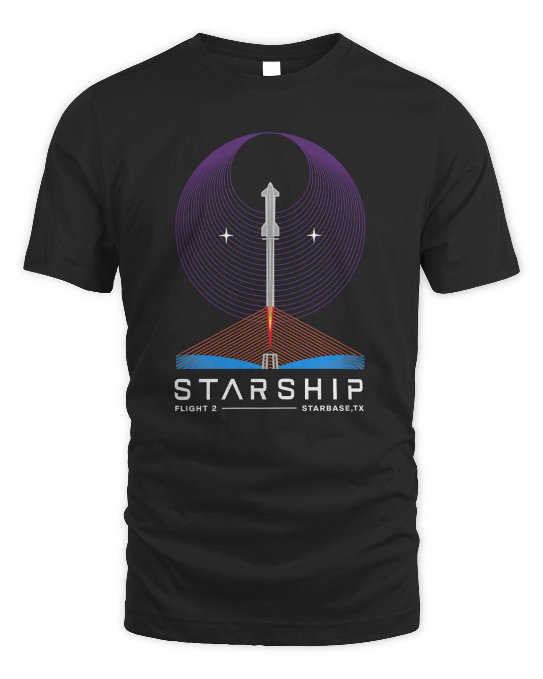 Spacex Merch Starship Flight 2 T-Shirts | Tkuha