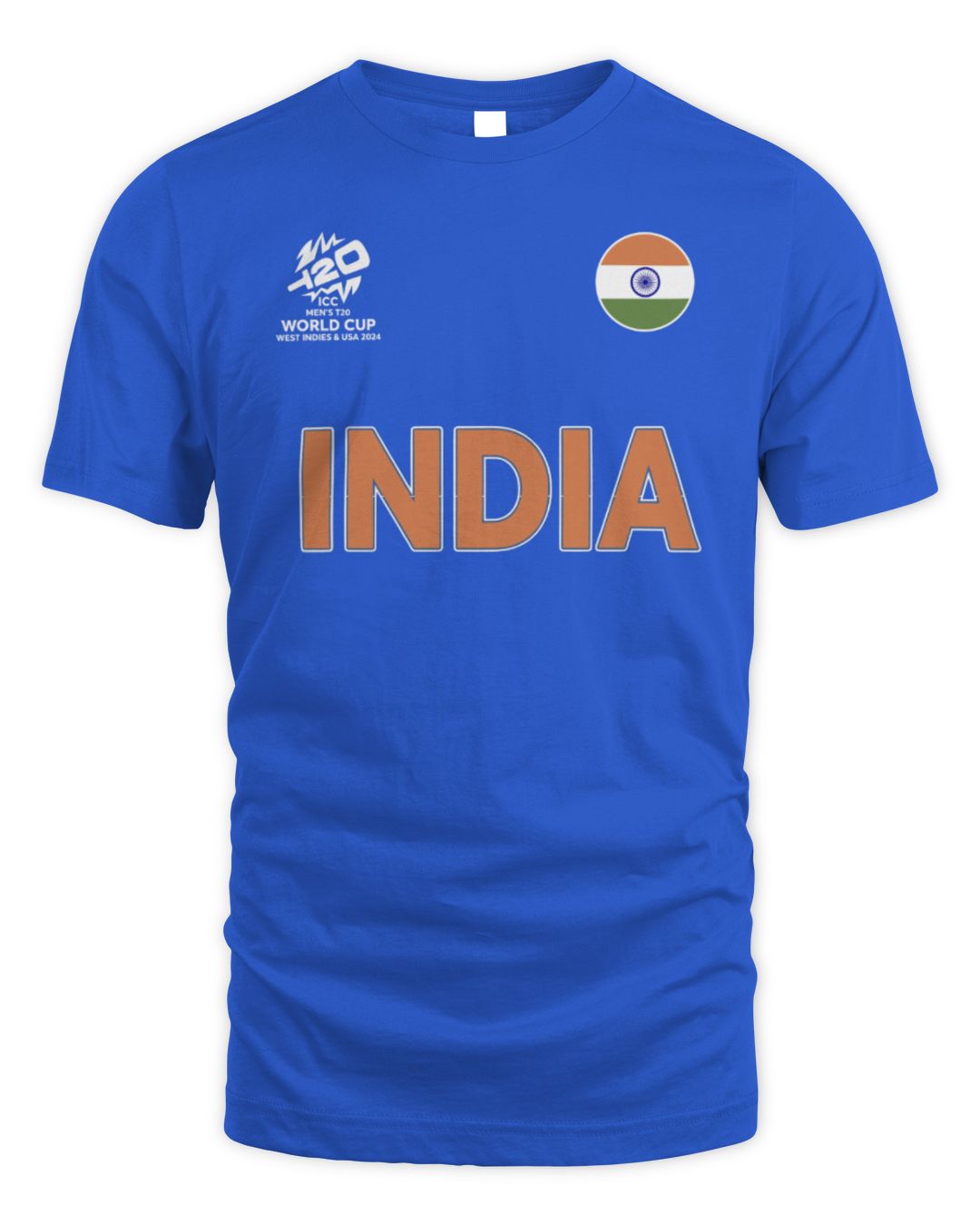ICC Cricket Merch India ICC T20 World Cup Official Blue Team T-Shirt