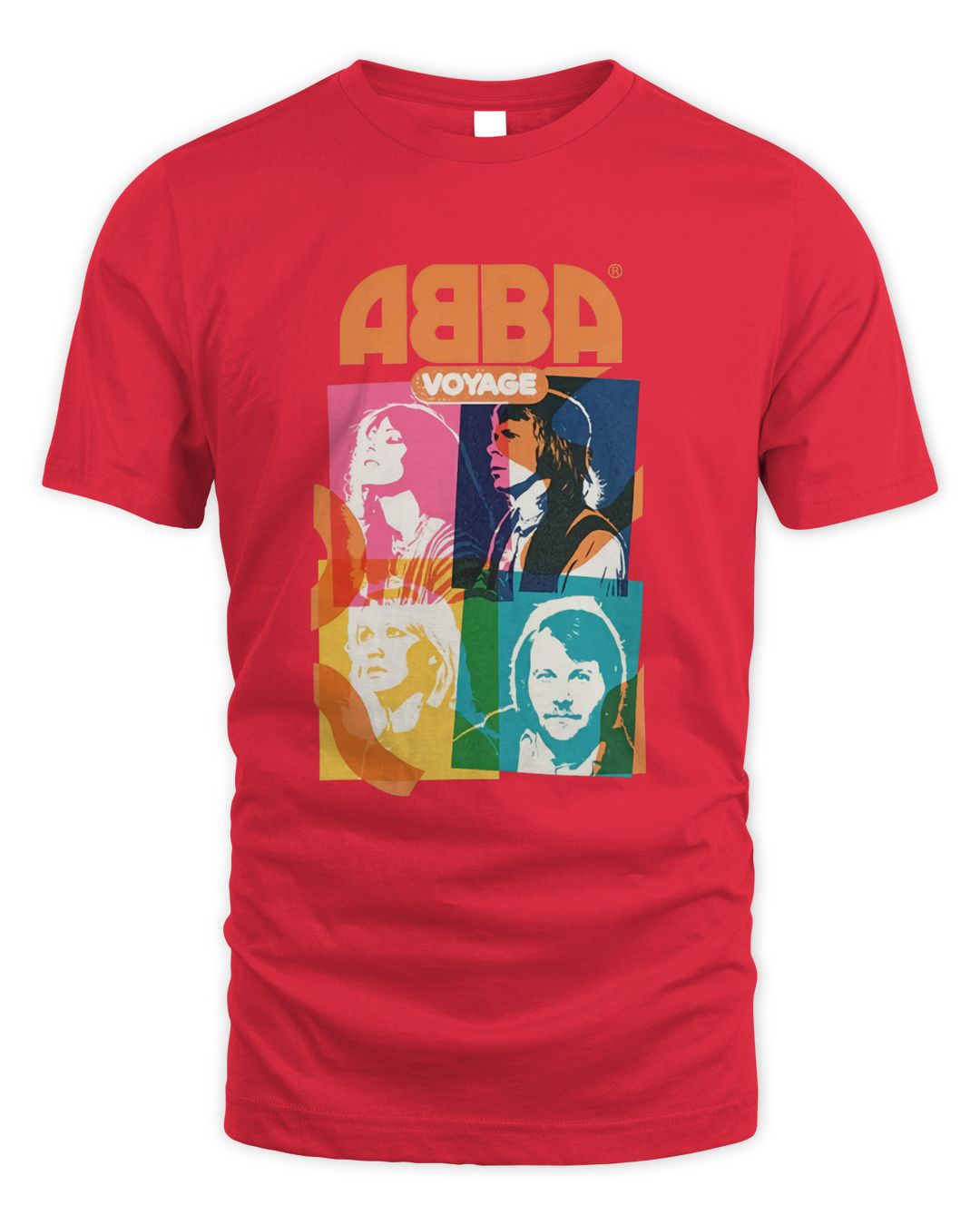 ABBA Voyage Merch Bright Risograph 70's Natural 2023 T-Shirt
