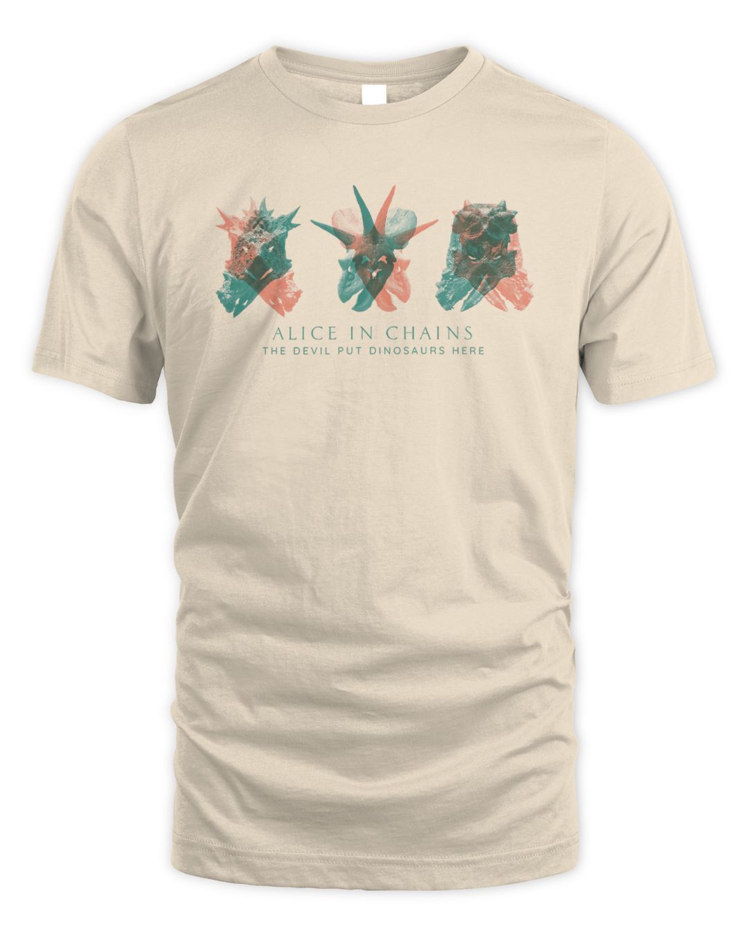 Alice In Chains Merch The Devil Put Dinosaurs Here Album Collage T-Shirt