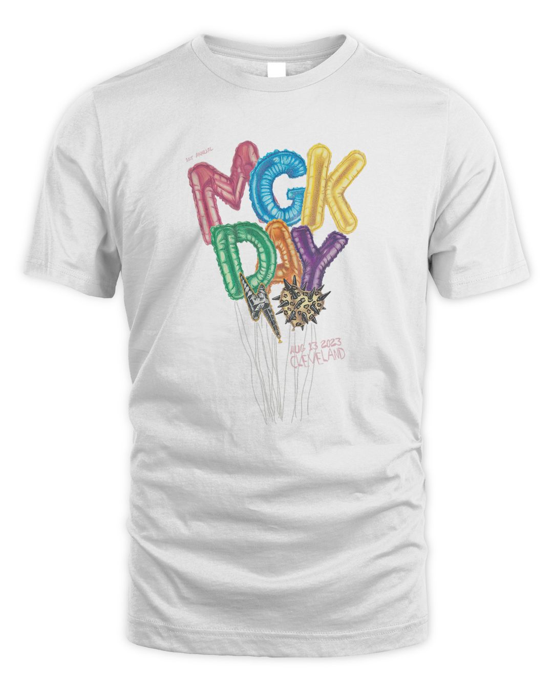 Official Machine Gun Kelly Merch Mgk Day Balloon Tee