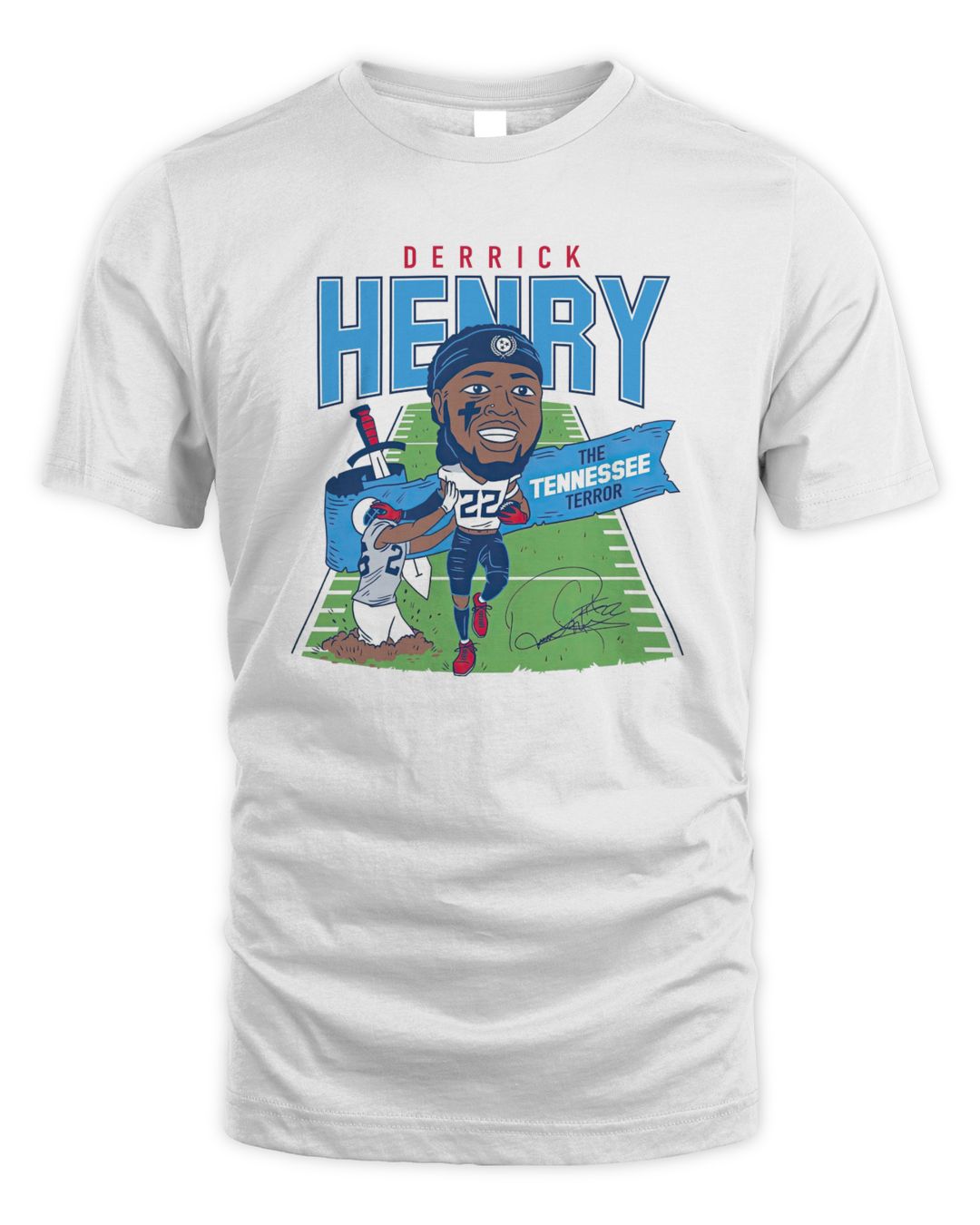 Derrick Henry Caricature Throwback T Shirt