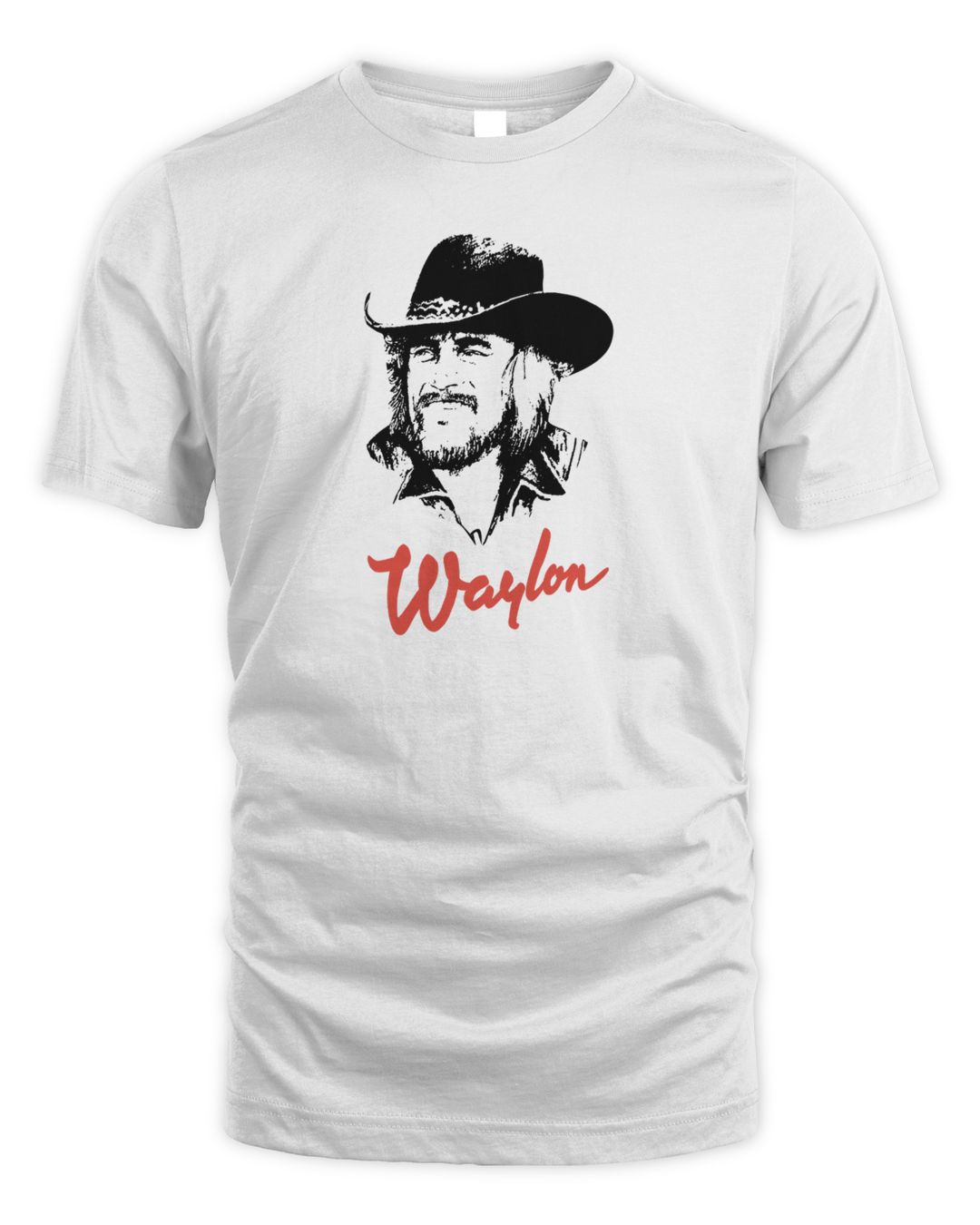 Official Waylon Jennings Merch Waylon Jennings Portrait T-Shirt