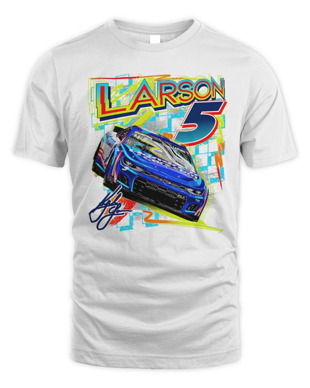 Official Hendrick Motorsports Team Collection White Kyle Larson Car T ...