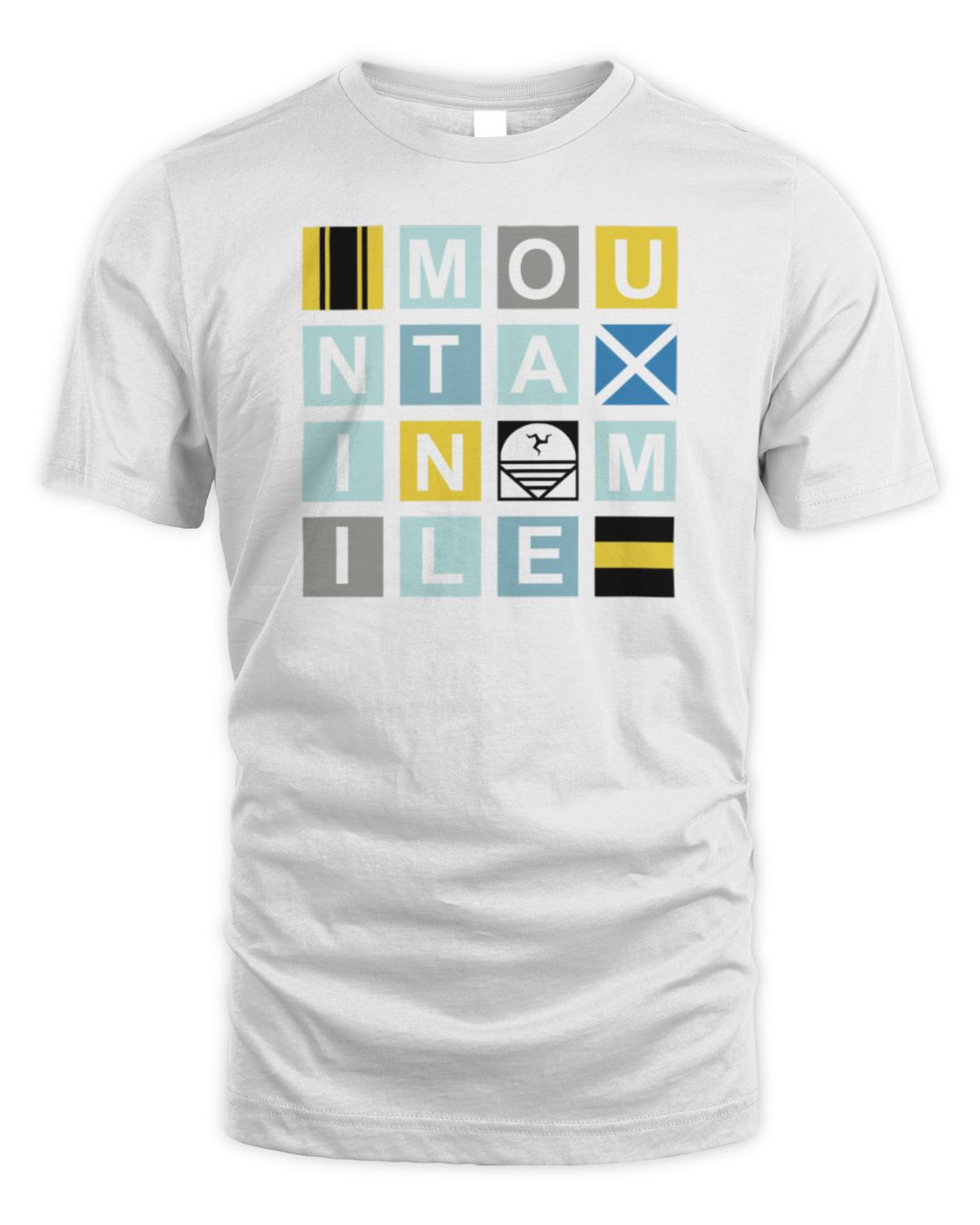 Isle Of Man TT Races Merch TT Races Mountain Mile Graphic T-Shirt White