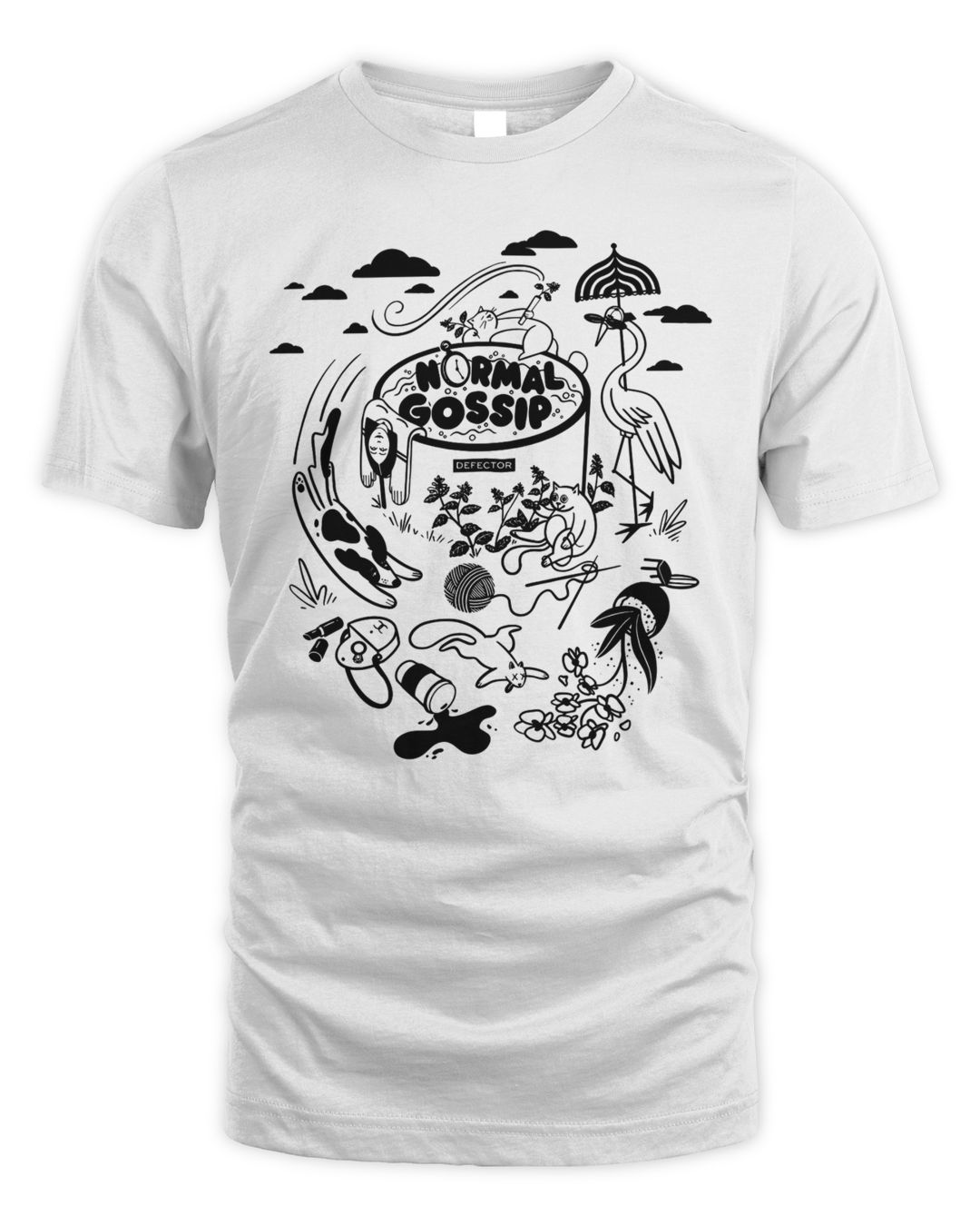 Normal Gossip Episodes White T-Shirt