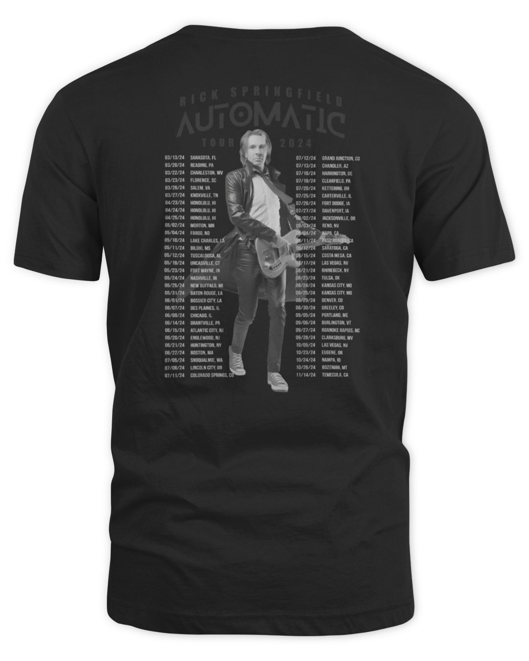 Rick Springfield Merchandise 2024 Automatic Tour Soft Rick Springfield ...