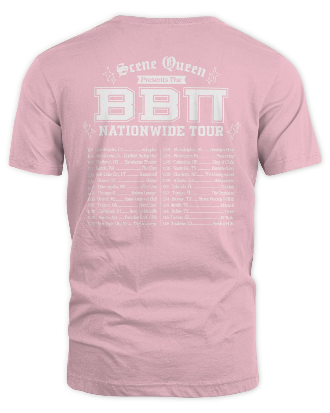 Scene Queen Merch Pink Tour Official T Shirt