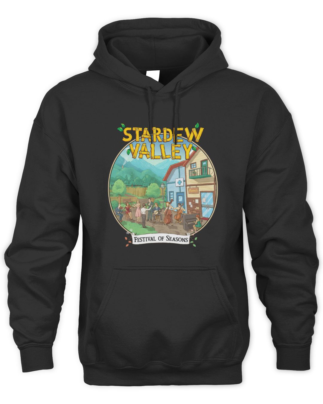 Stardew Valley Merch Tour Black Hoodie Sweatshirt
