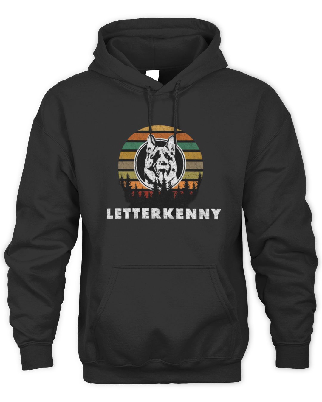 Letterkenny Retro Logo Black Hoodie