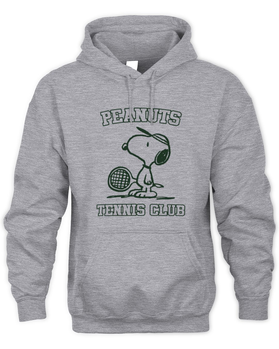 Peanuts Mens Tennis Club Snoopy Hoodie Sweatshirt