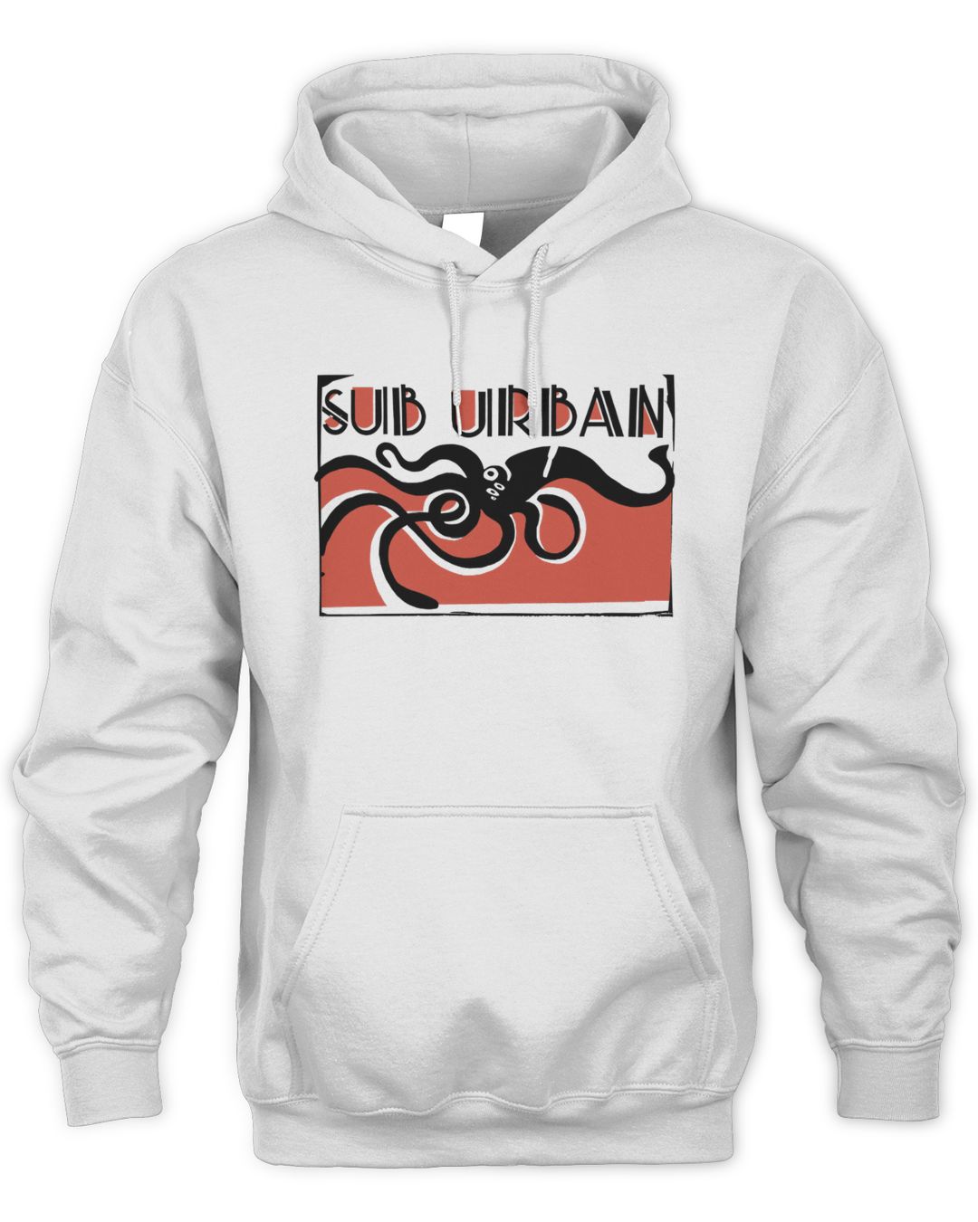 Sub Urban Merch Woodcut Squid Hoodie