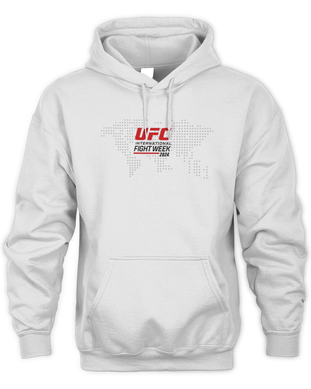 UFC White 2024 International Fight Week World Map Official Hoodie ...