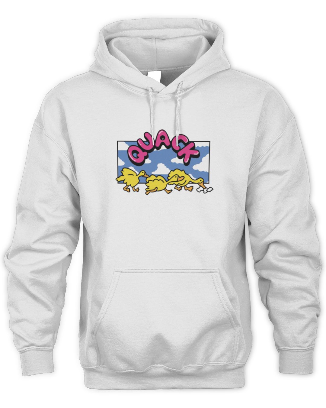 Quackity Merch Official White Hoodie