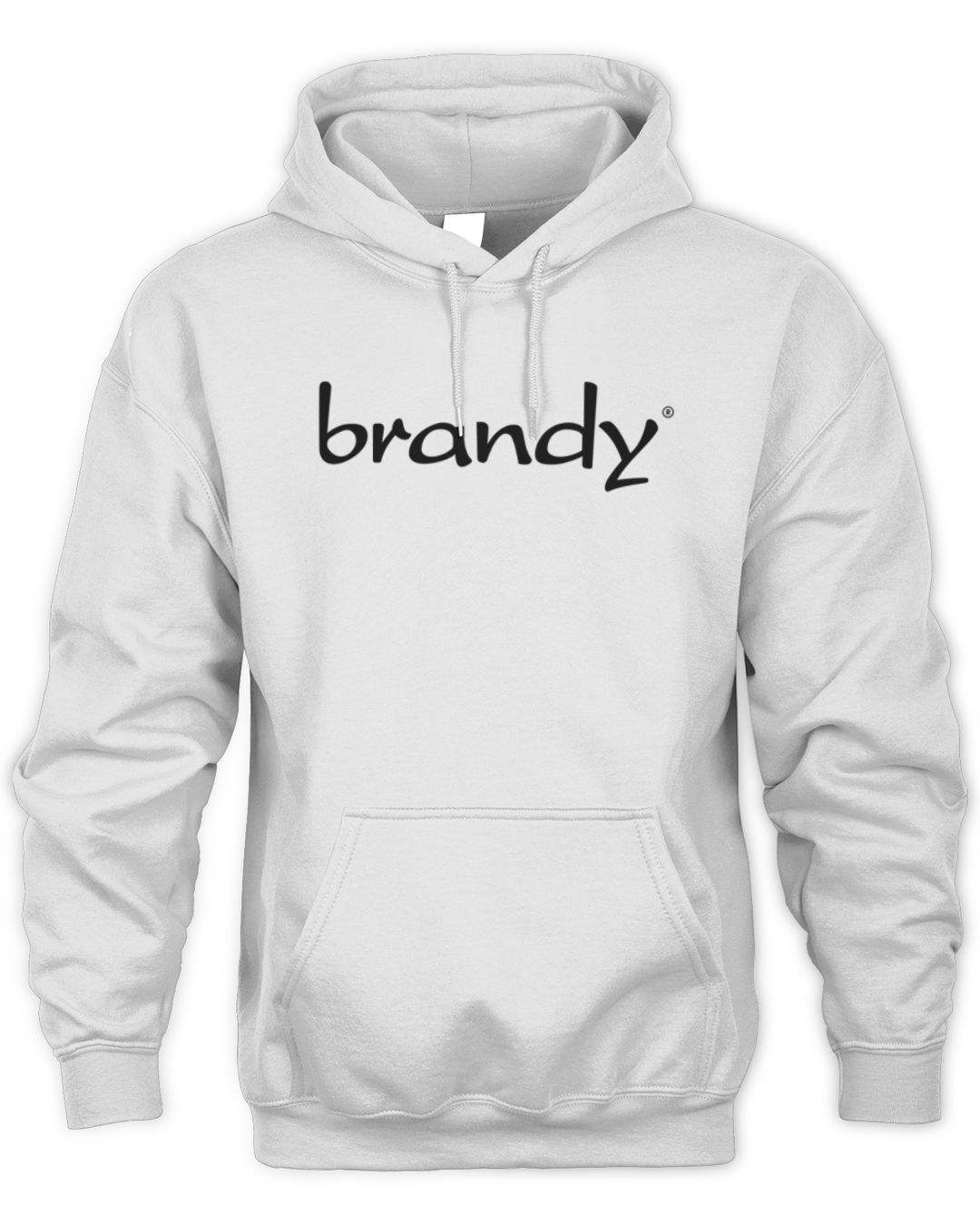 Brandy Merch Logo White Hoodie