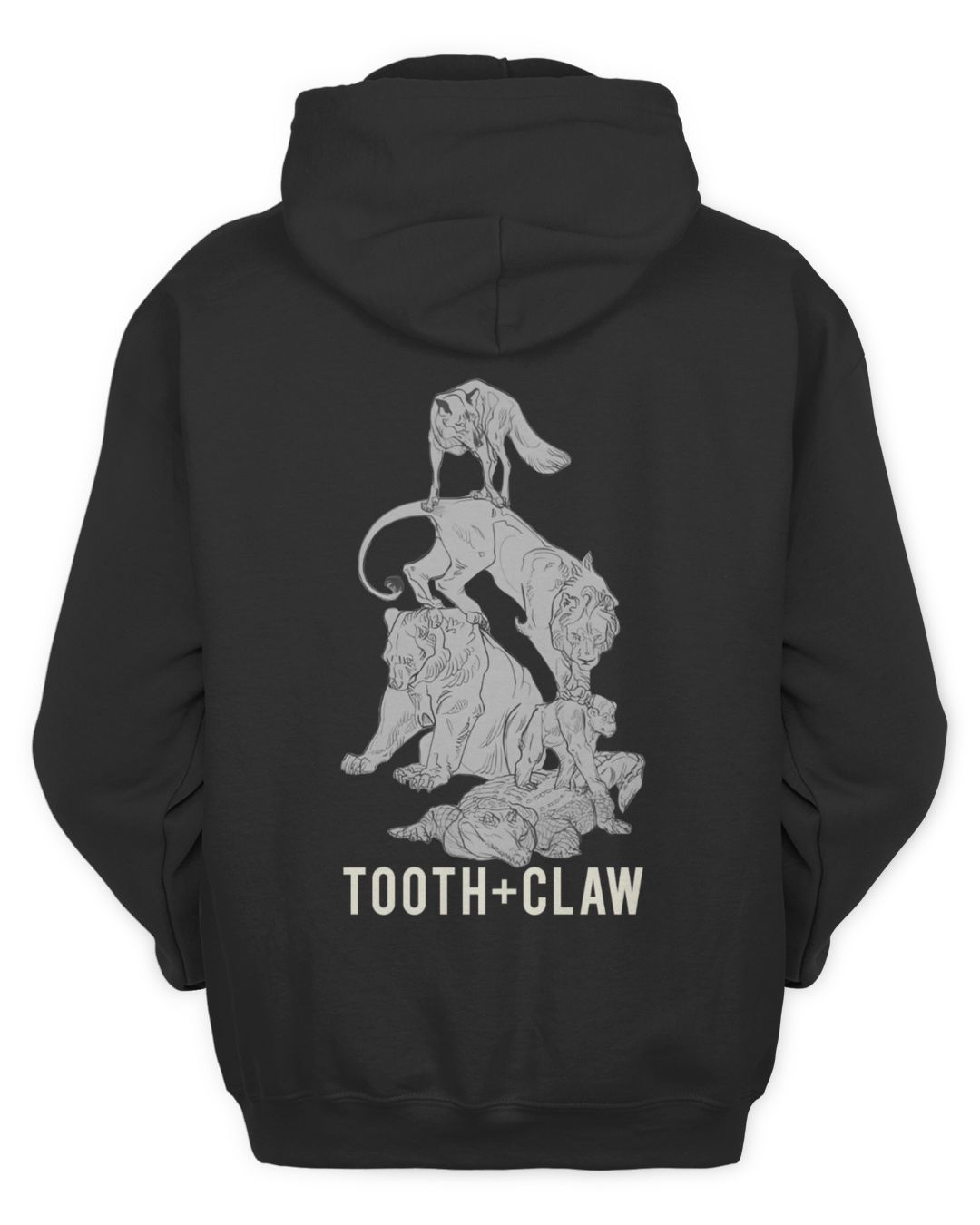 Tooth And Claw Merch J.A.W. Cooper X Tooth And Claw Beast Pyramid Hoodie