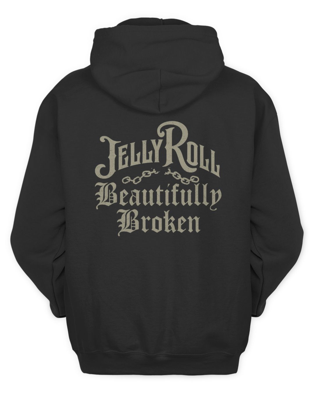 Jelly Roll Merch Beautifully Broken Hoodie Black