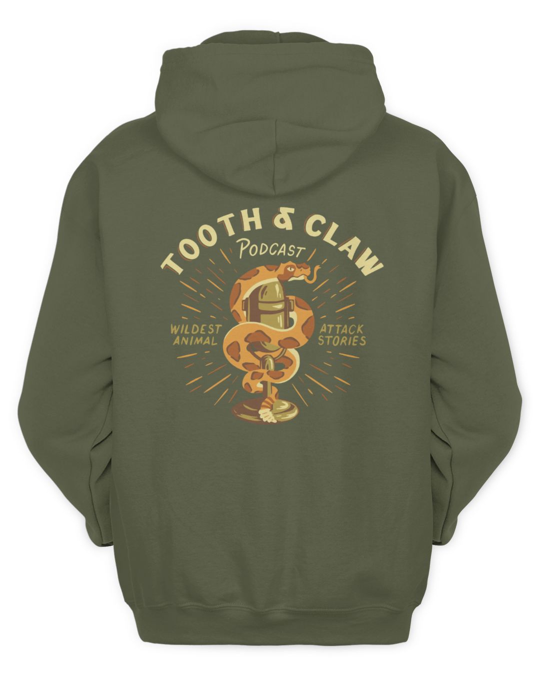 Tooth And Claw Merch Snake Hoodie Sweatshirt