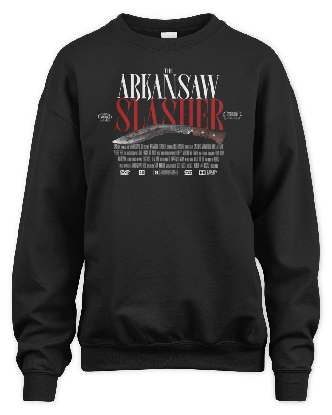 Official Caseoh Merch Arkansaw Slasher Sweatshirt